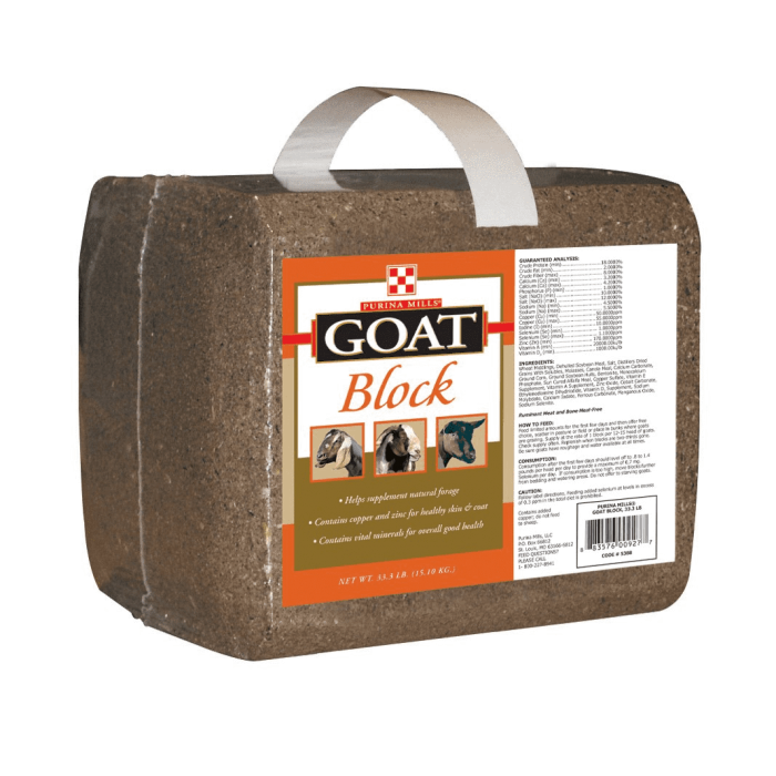 Purina® Goat Block - G5 Feed & Outdoor : G5 Feed & Outdoor | Life ...